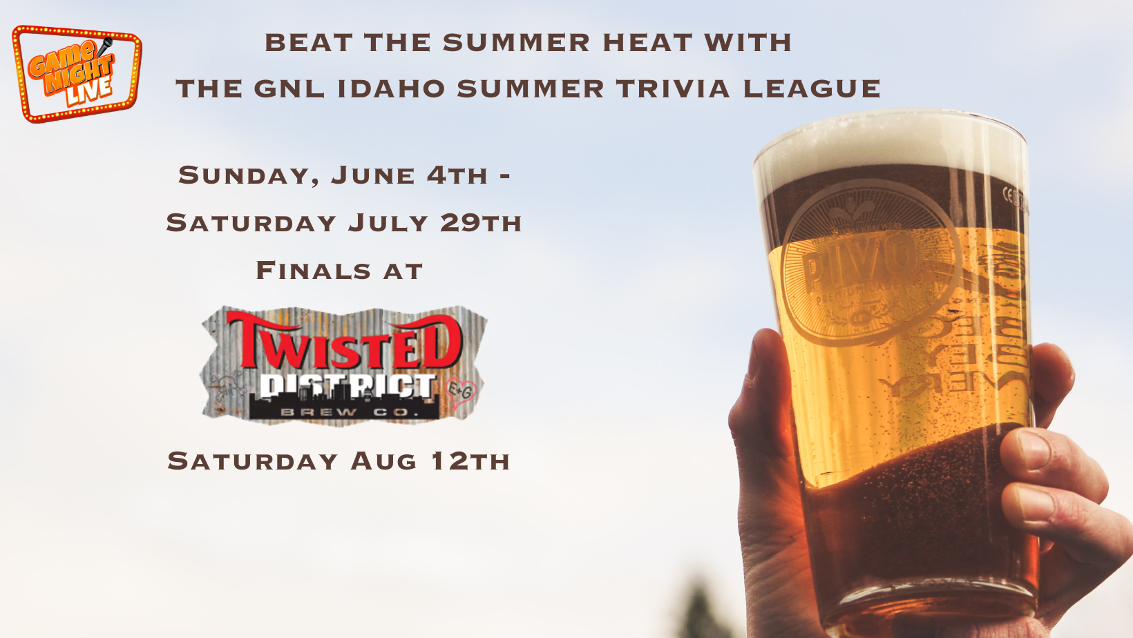 Idaho Trivia Leagues - Game Night Live